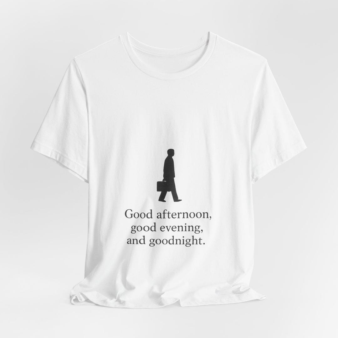 Truman Show Inspired Short Sleeve Tee, Good Afternoon Good Evening Good ...
