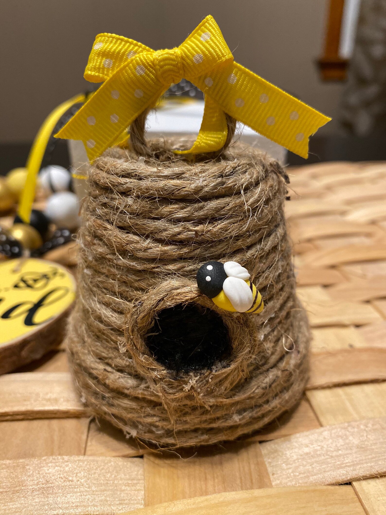 Mini Bee Skep-mini Beehive-mini Beehive for Tiered Tray | Etsy