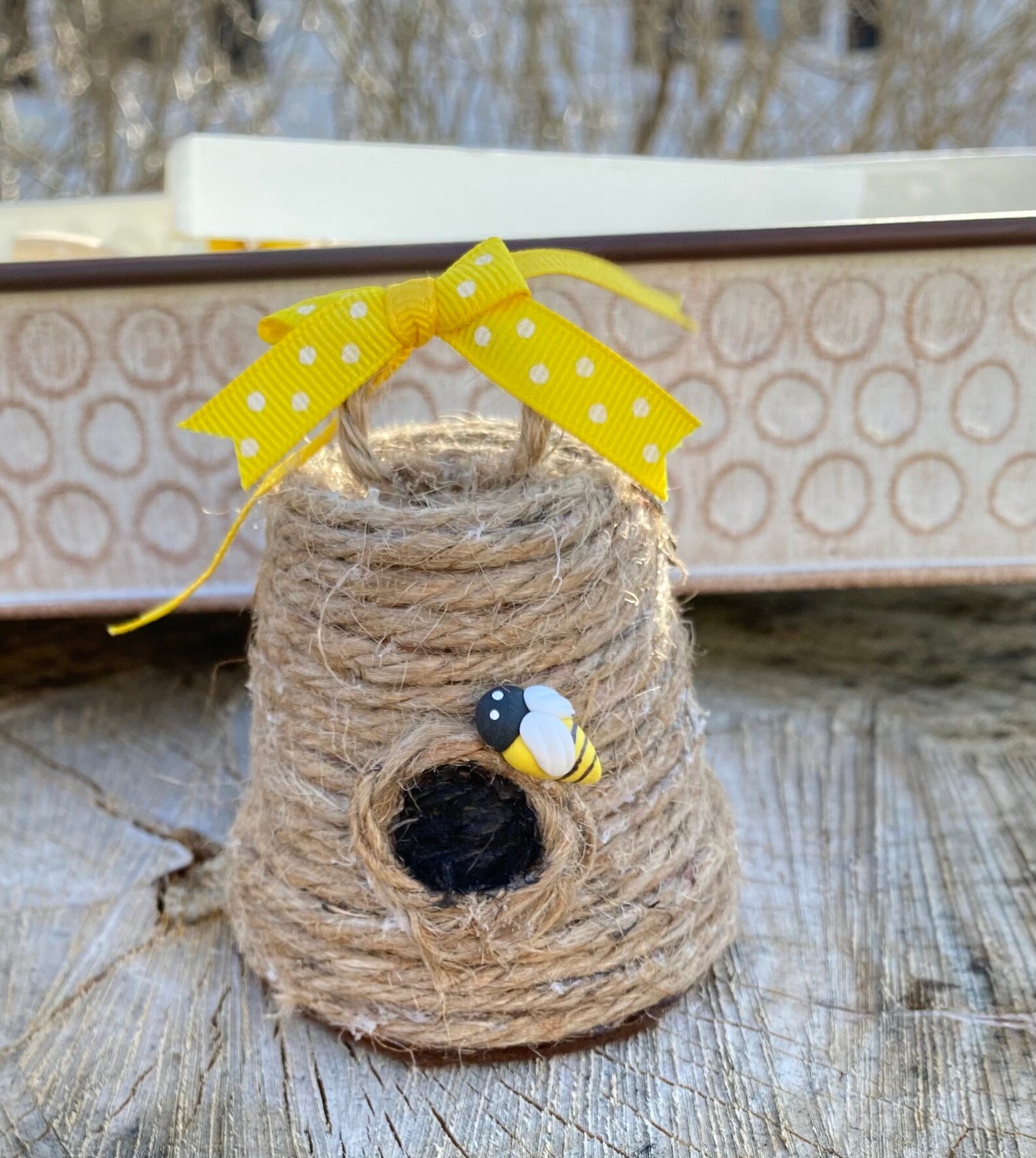 Mini Bee Skep-mini Beehive-mini Beehive for Tiered Tray - Etsy