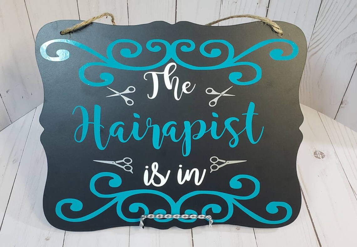 Hairapist Sign Hairapist is in Sign Hairapist is In Salon - Etsy