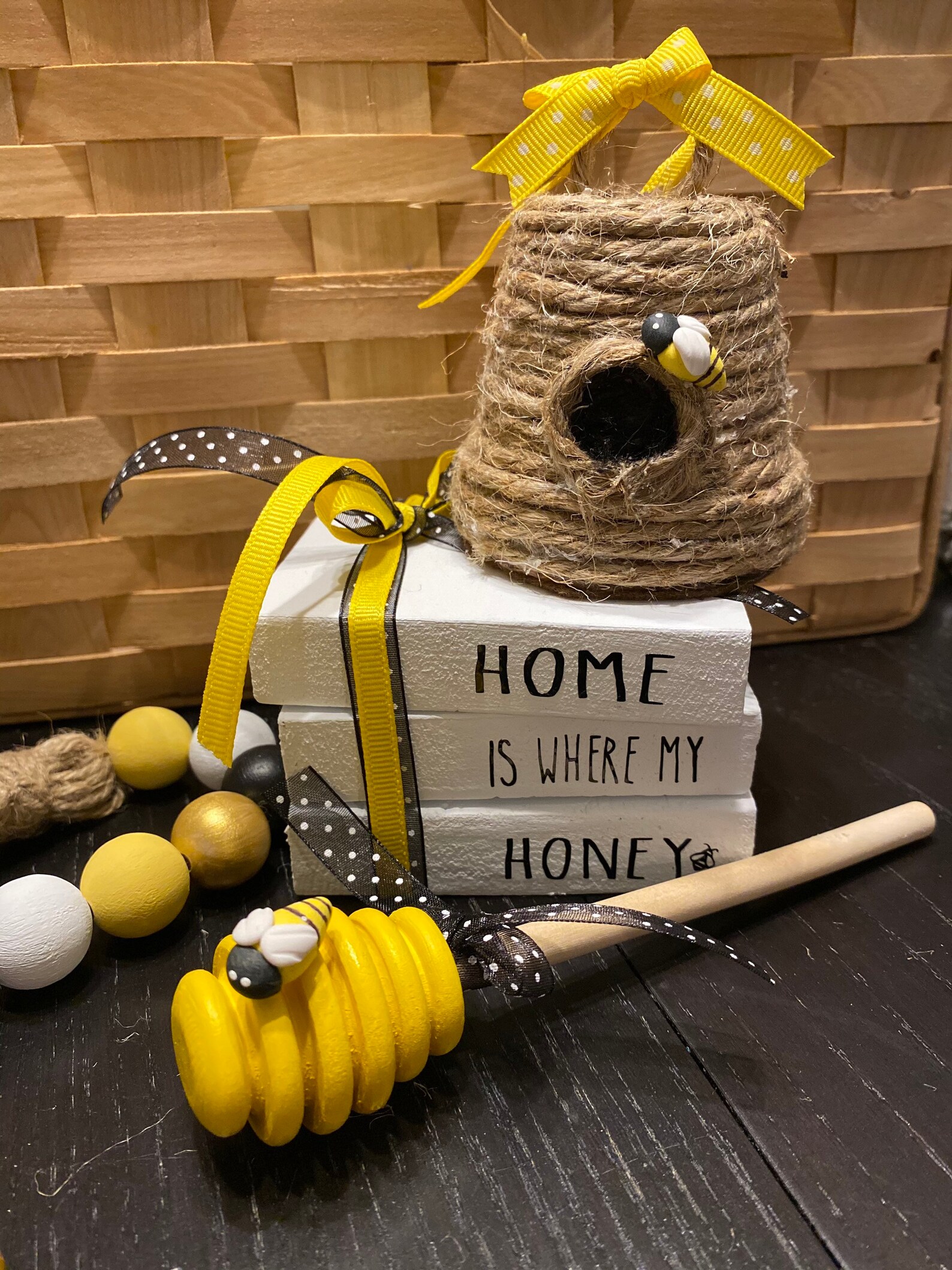 Mini Bee Skep-mini Beehive-mini Beehive for Tiered Tray | Etsy