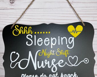 Night Shift Sign - Etsy