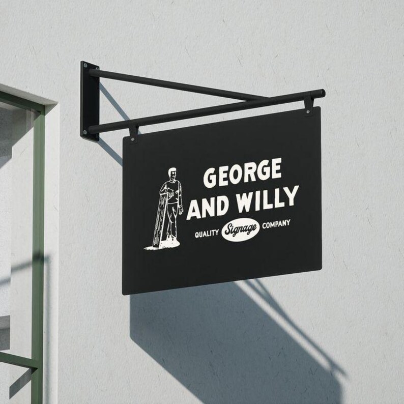 Custom 2D Blade Sign,storefront Sign,double Sided Sign,personalized ...