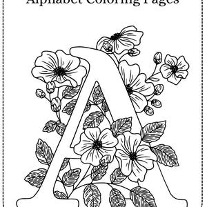 Alphabet A-Z Colouring Book - Etsy