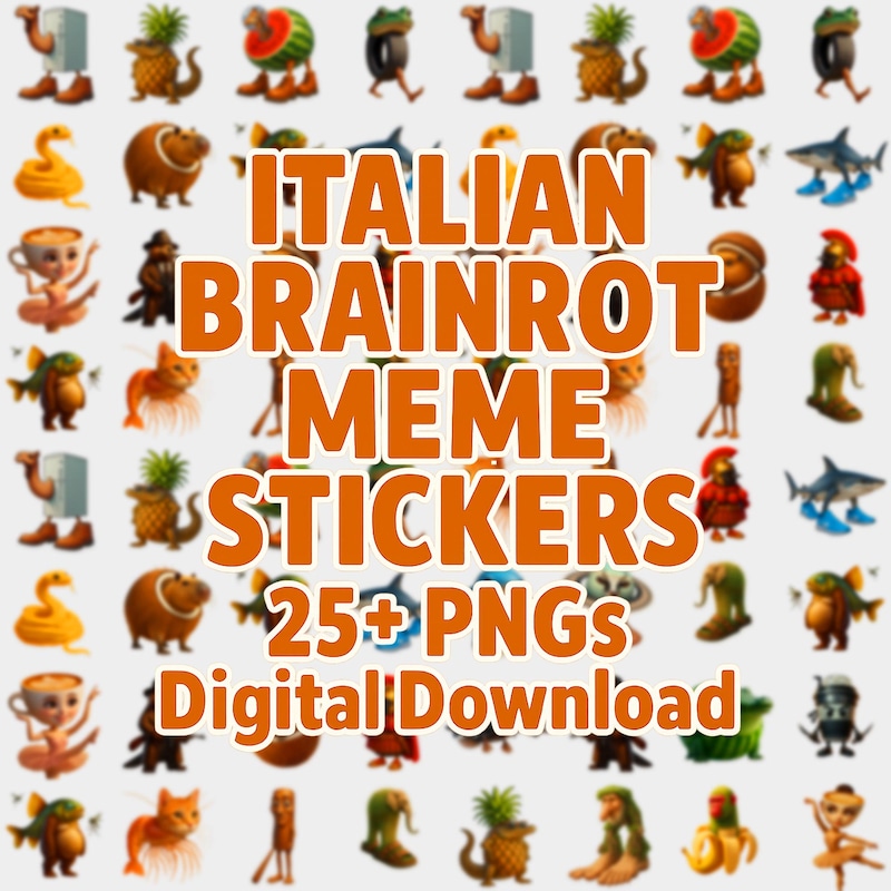Italian Brainrot Stickers - Etsy