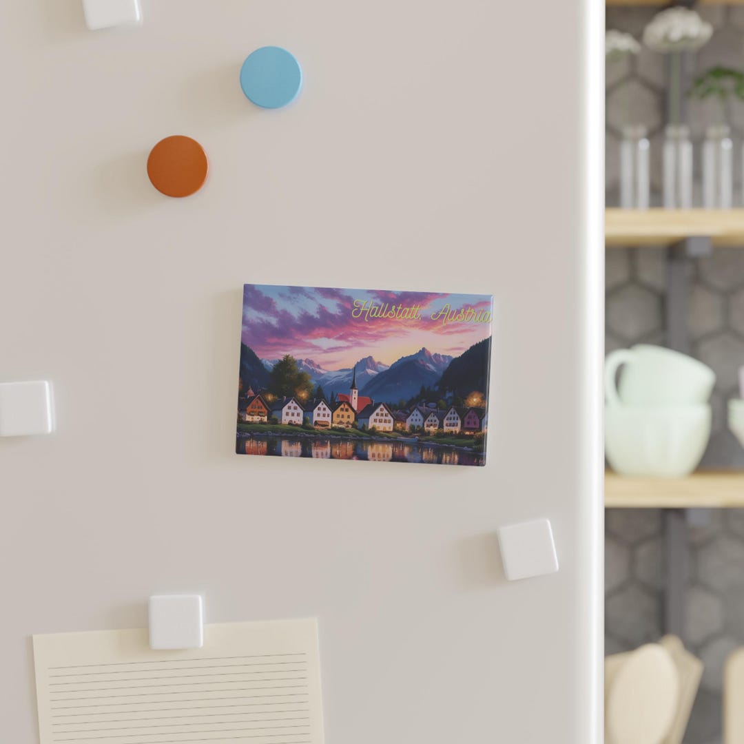 Hallstatt, Austria Scenic Rectangle Magnet, Beautiful Souvenir for Home ...