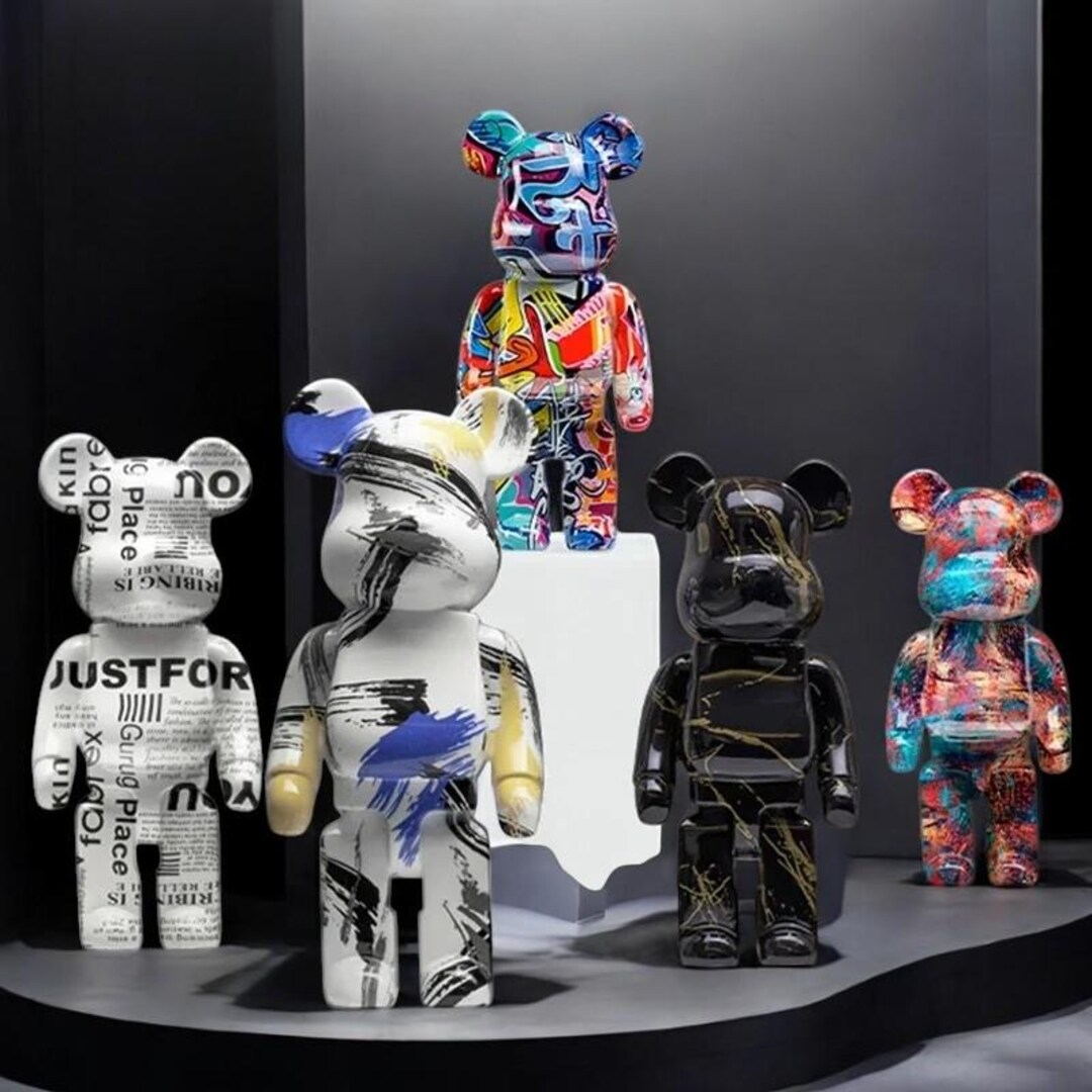 Bearbrick Statue and Figurine Sculptures for Living Room Decor. Perfect ...
