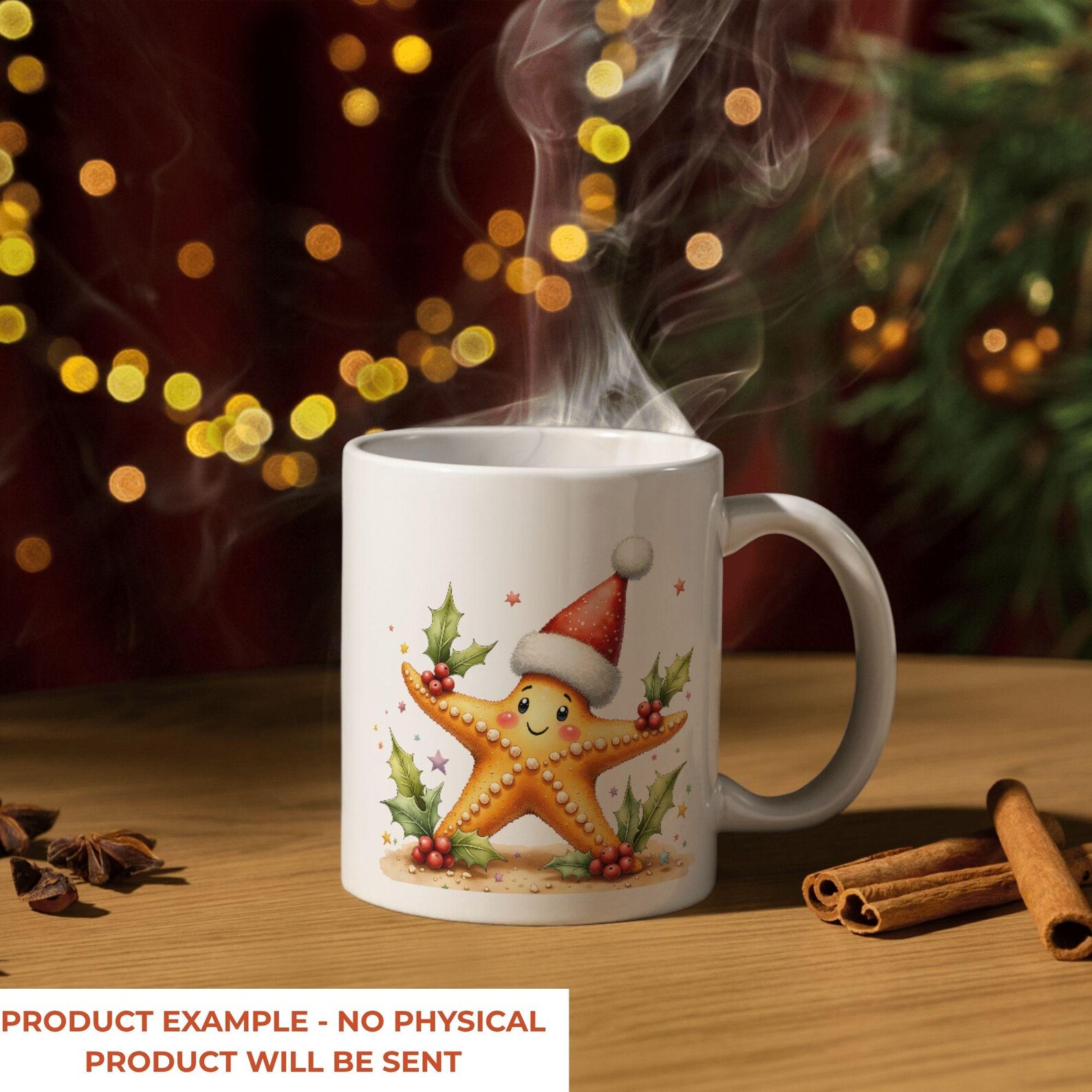 Tropical Christmas Clipart Set, Beach Holiday Watercolor PNG, Summer ...