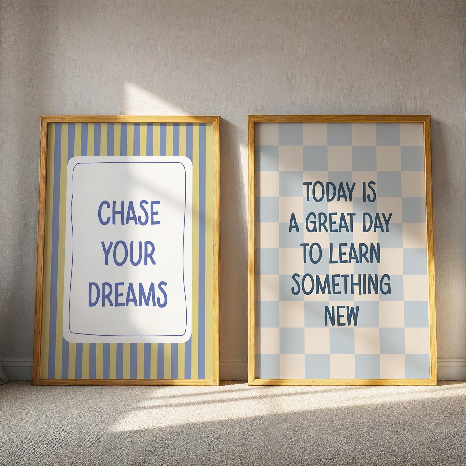 Set of 6 Motivational Wall Art for Boys Room Decor Inspiring Quotes for ...
