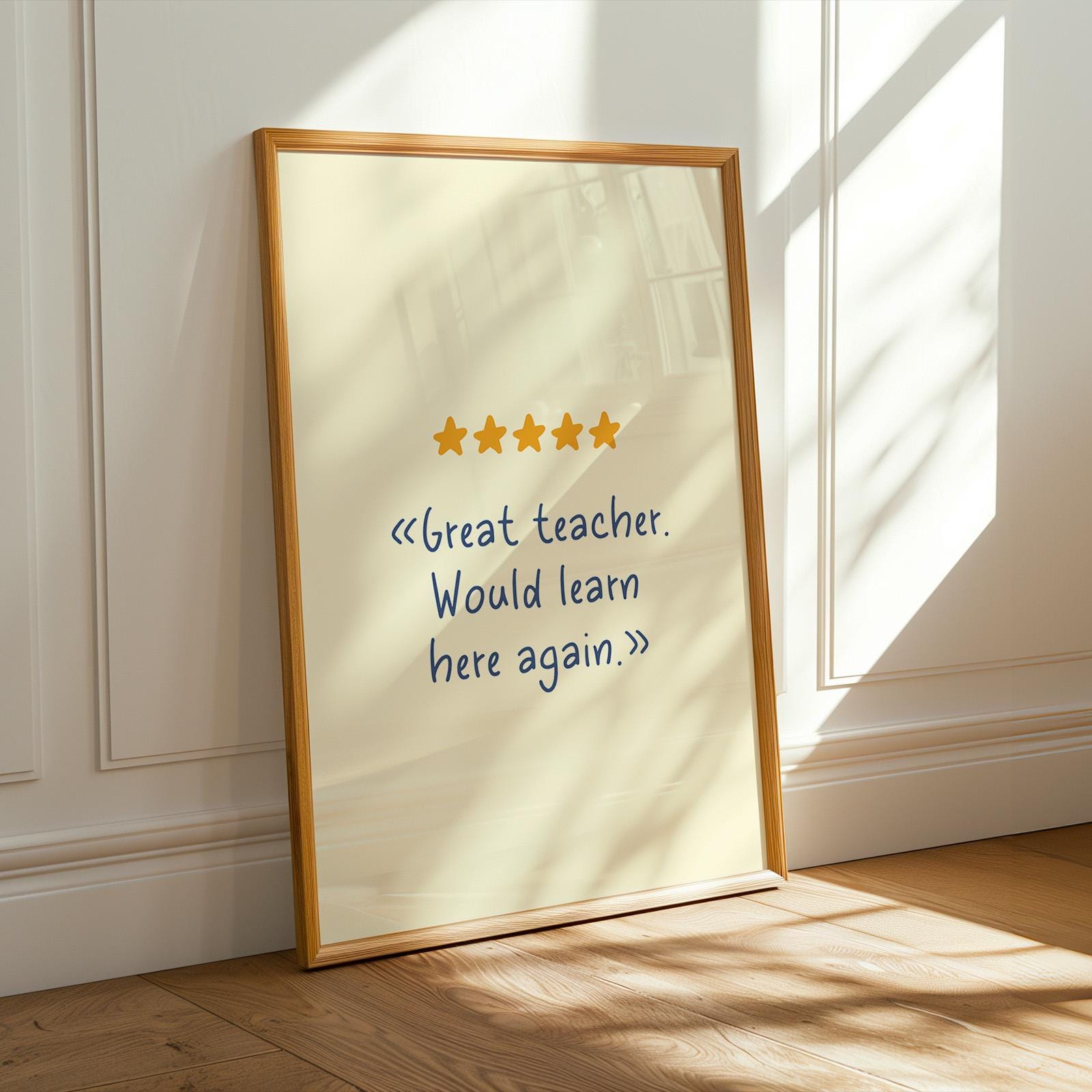 Teacher Quote Poster for Classroom Wall Art Decor for School Teacher ...