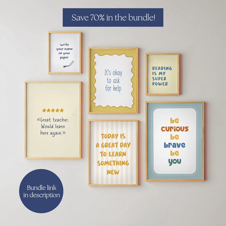 Teacher Quote Poster for Classroom Wall Art Decor for School Teacher ...