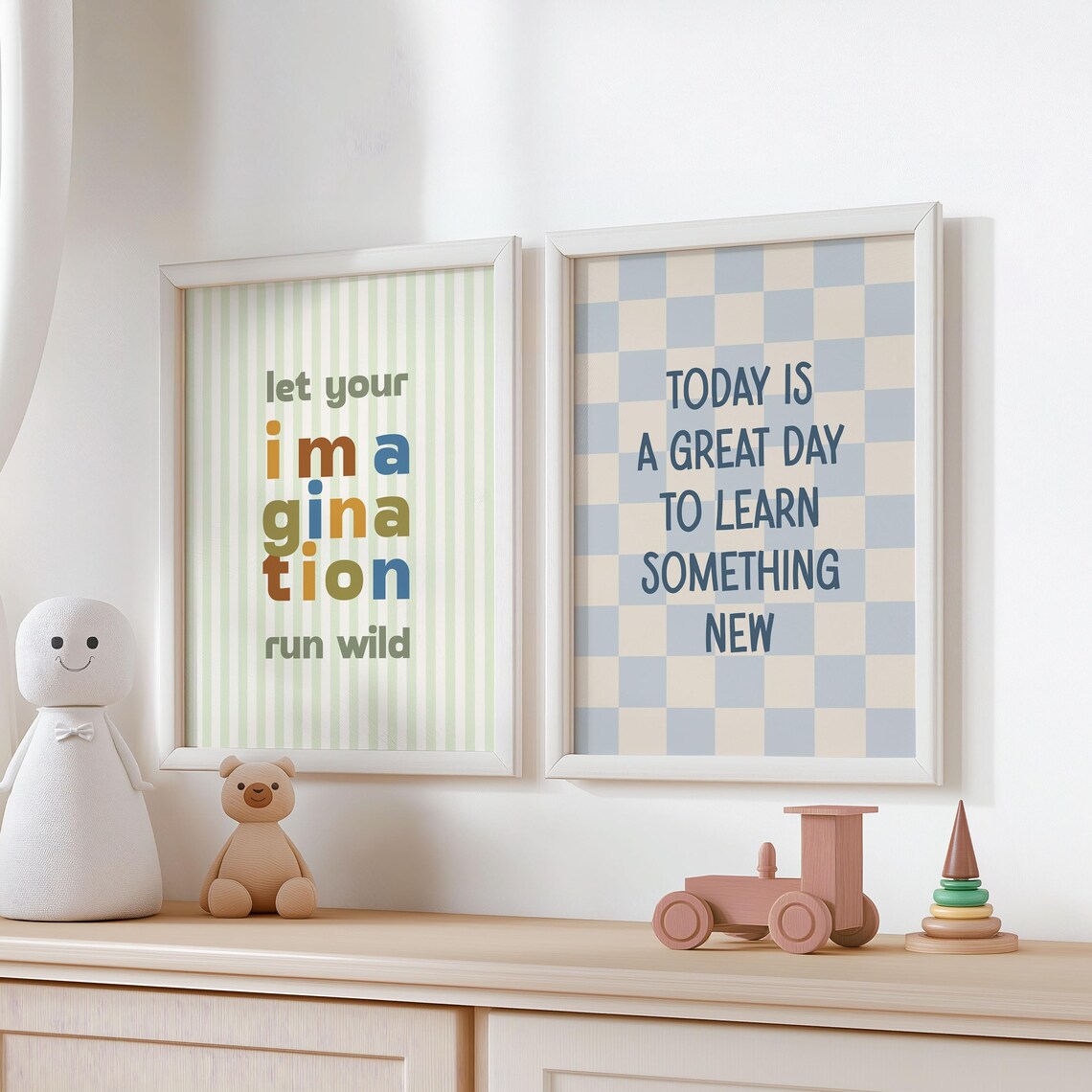 Set of 6 Motivational Wall Art for Boys Room Decor Inspiring Quotes for ...