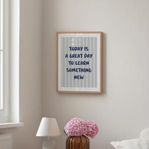 Motivational Quote Poster for Kids Room Wall Art for Classroom ...