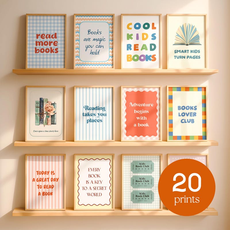 Printable Nursery Book Club - Etsy UK