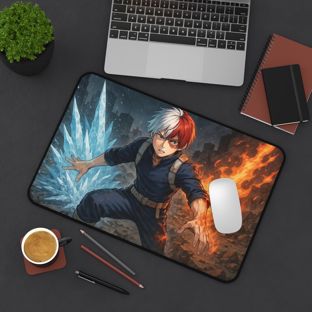 Todoroki, My Hero Academia, Desk Mat, Anime Fan, Mouse Pad, Desk ...