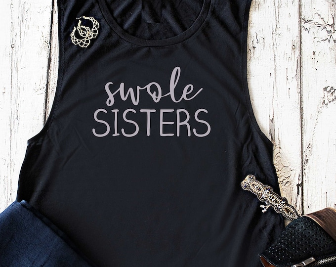 SWOLE SISTERS Tank Top / Best Friend Shirts / Workout Tank - Etsy