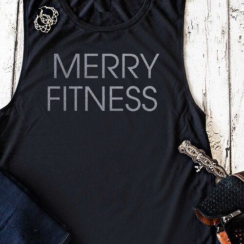 Merry Fitness Shirt / Christmas Workout Shirt / Cute Gym Shirt - Etsy