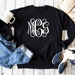 Womens Monogrammed Sweatshirt, Monogram Gifts for Ladies, Friendship ...