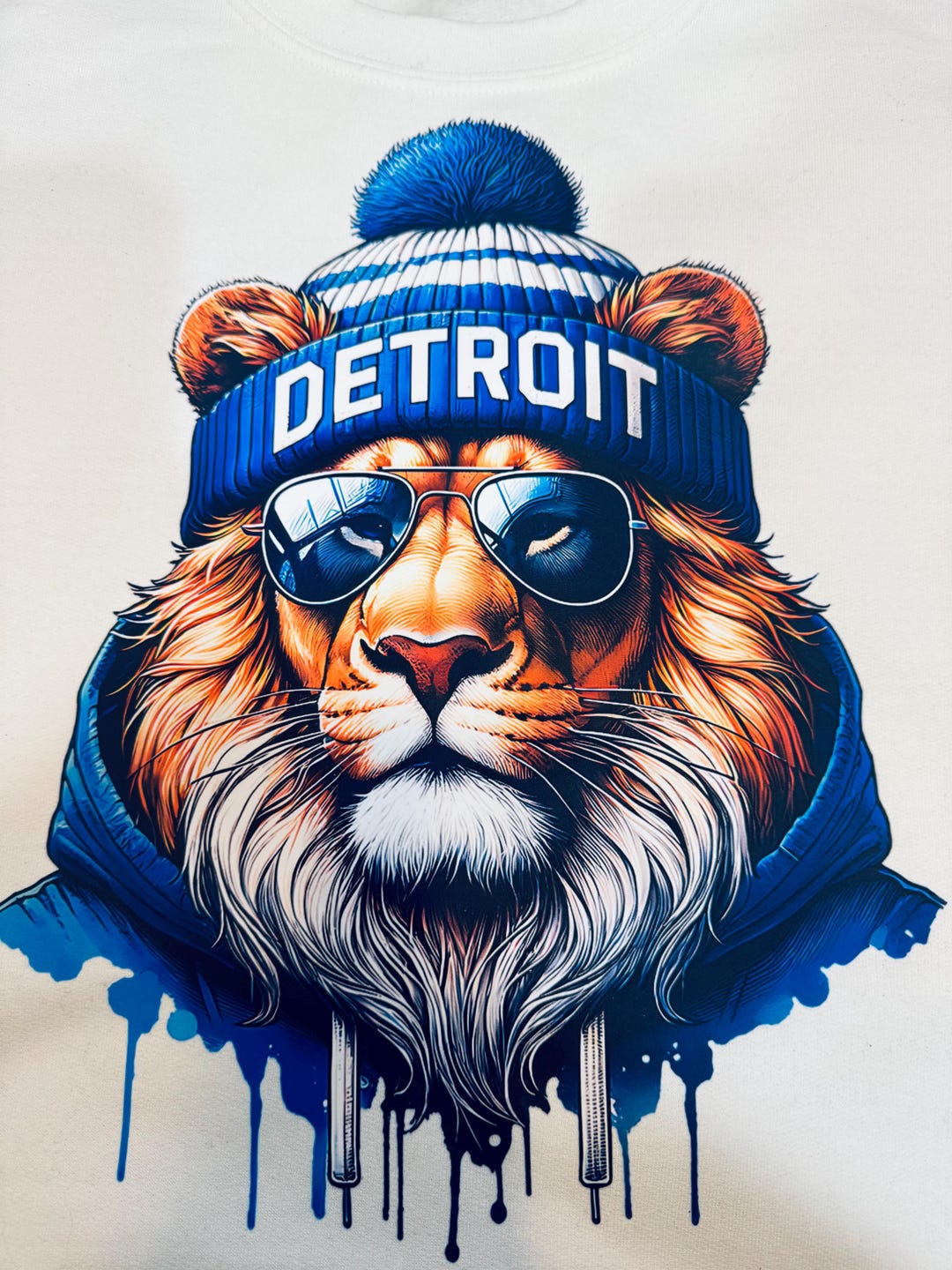 They Not Like Us Detroit Drip Shirt , Detroit Lions Style Tee, Football ...