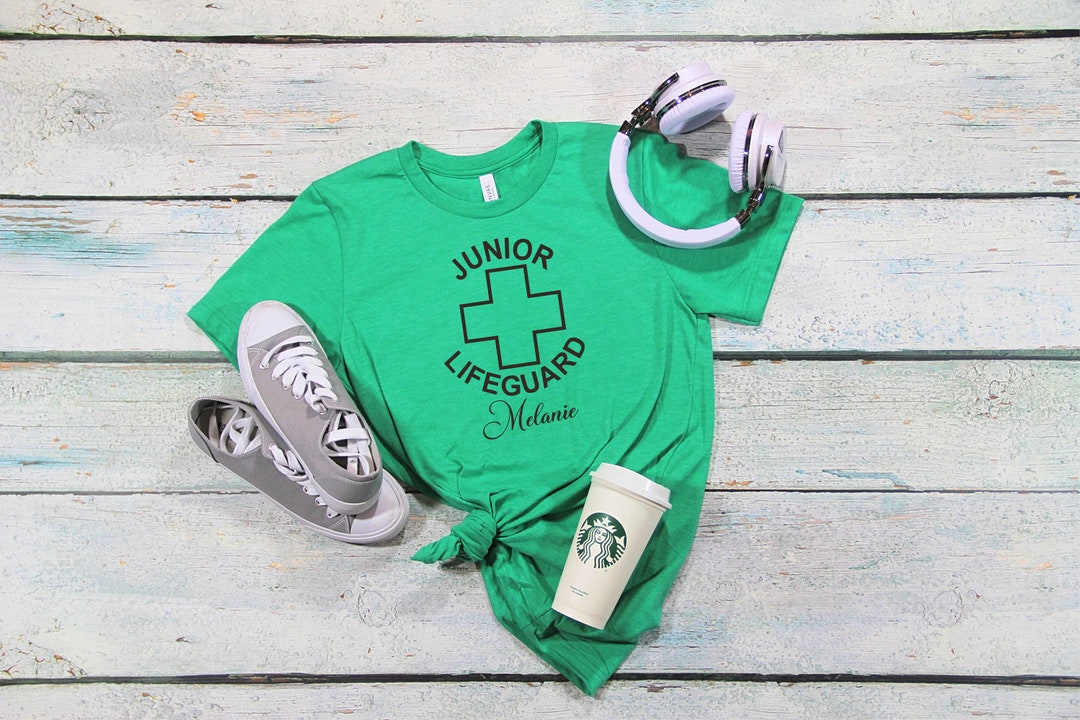 Custom Junior Lifeguard T-shirt, Cute Life Guard Shirt , Unisex Summer ...