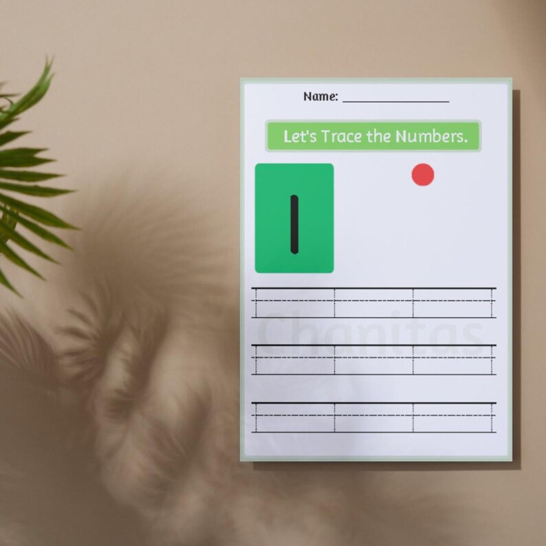 Montessori Number Tracing 0–9 Printable Worksheets (10 Pages) - Etsy