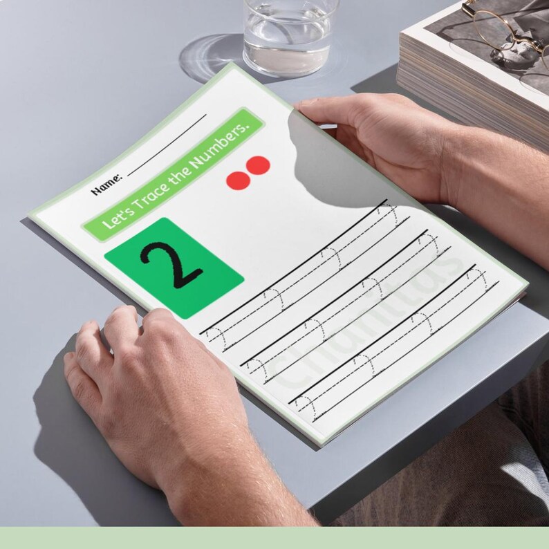 Montessori Number Tracing 0–9 Printable Worksheets (10 Pages) - Etsy