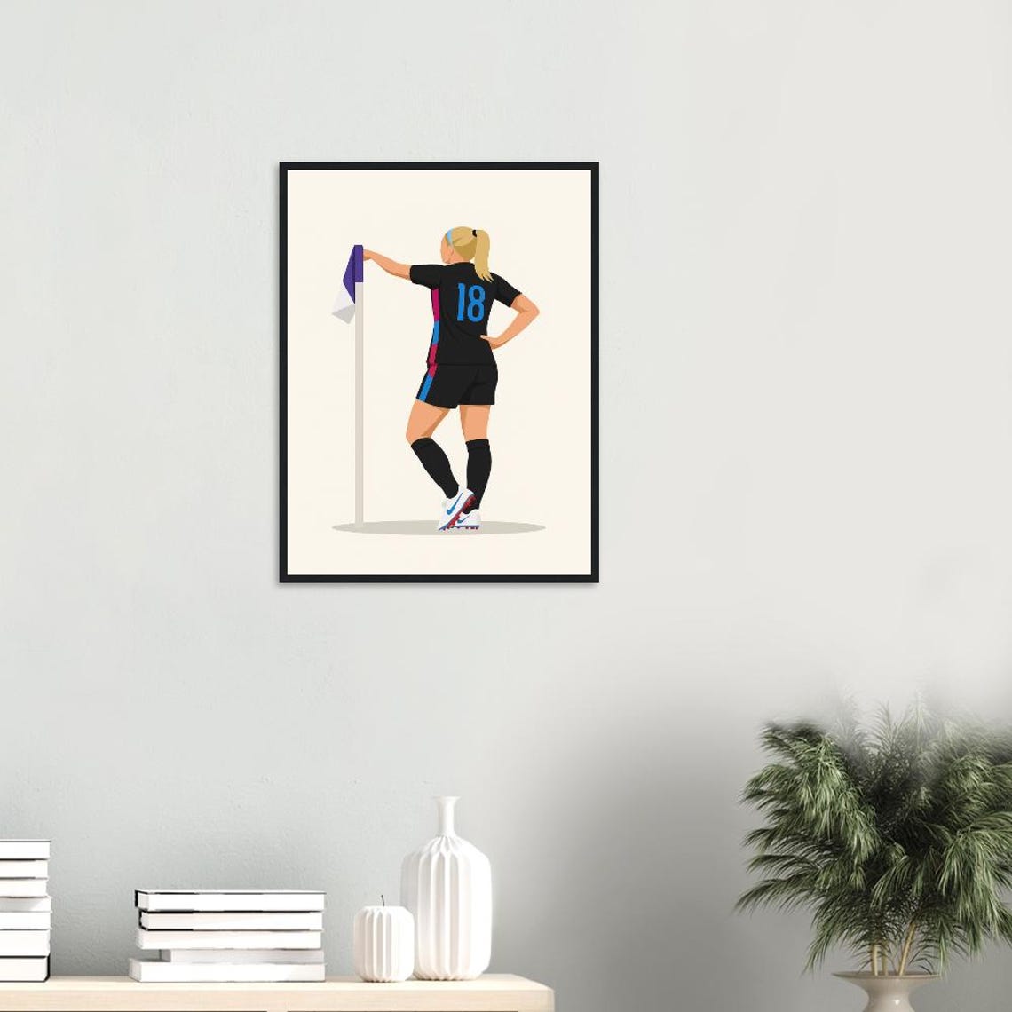England Lionesses Women's Euro 2025, Chloe Kelly England Print, England ...