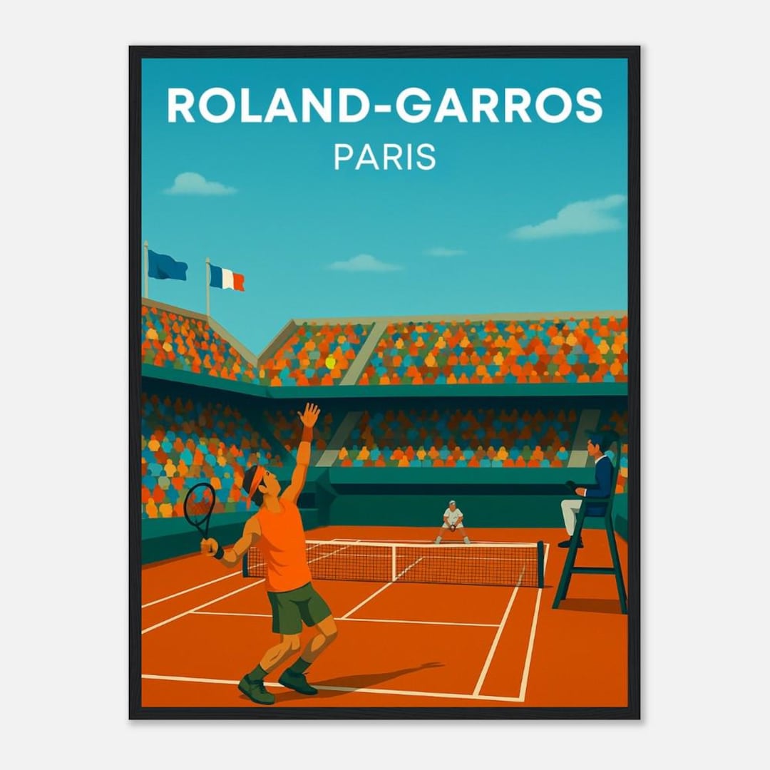 Roland Garros Print, French Open Print, Paris Tennis Print, Tennis ...