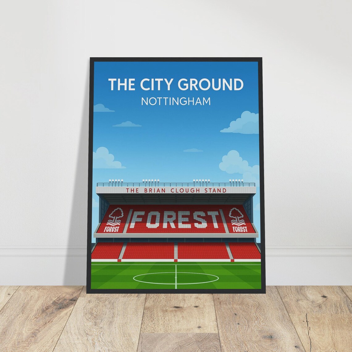 The City Ground Print, Nottingham Forest Print, Football Stadium Prints ...