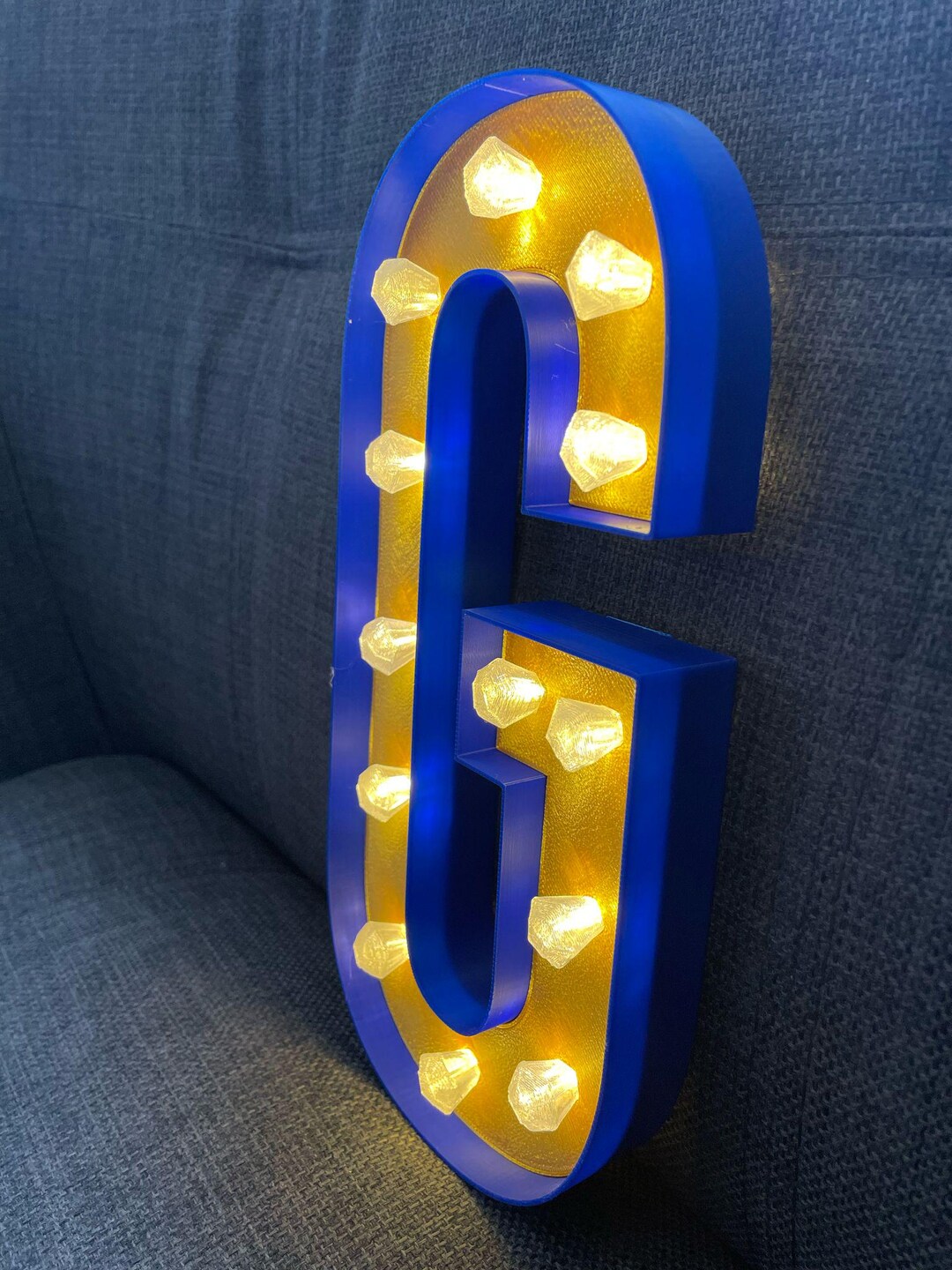 Custom LED Letter Sign | 3D Printed Marquee Light | Personalized ...