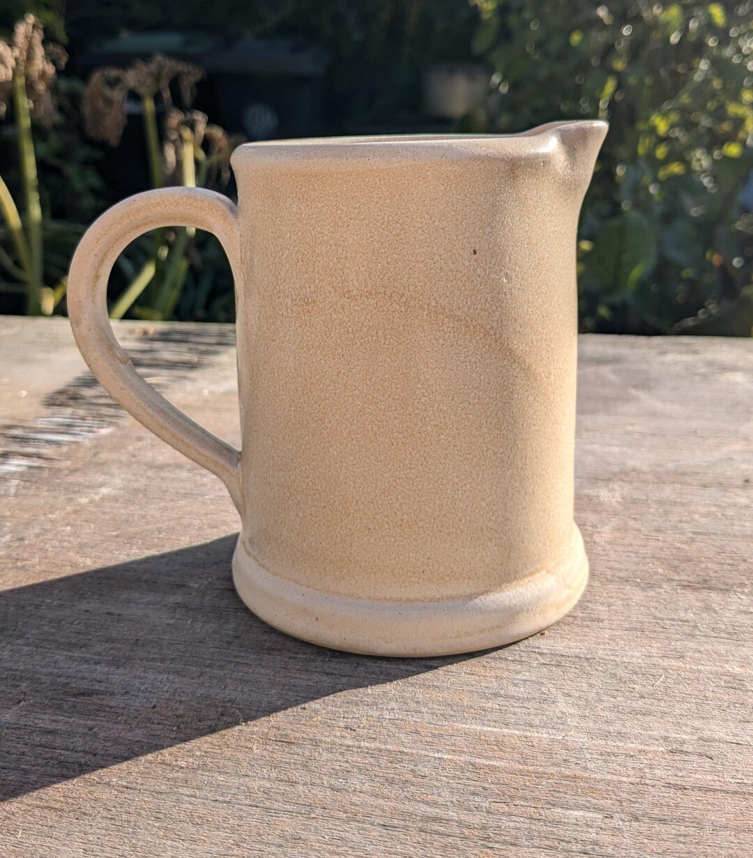 Jug, Handmade on the Wheel in Stoneware. Ceramic Sauce, Milk, Gravy ...