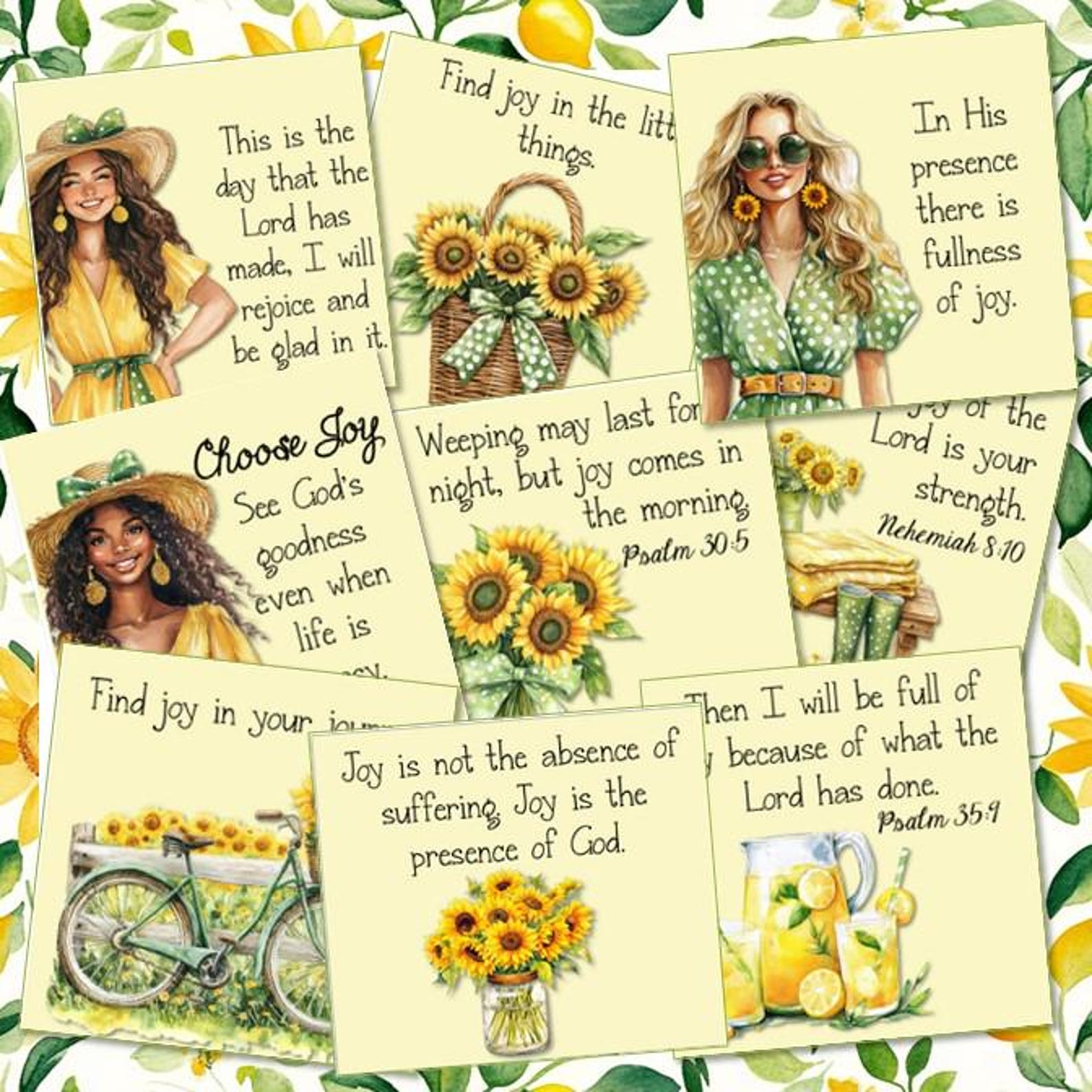 Scripture Cards, Bible Verse Note Cards, Daily Reminders, Bible ...