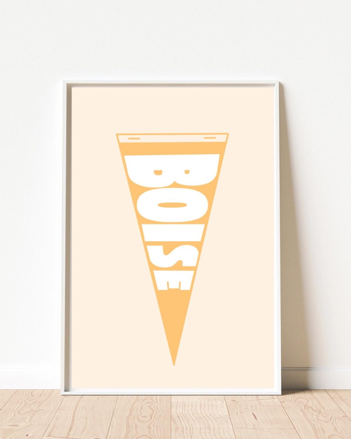 Boise Flag - Printable Design, Minimalist Decor, Dorm Decor, College ...