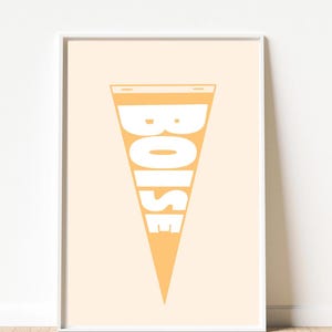 Boise Flag - Printable Design, Minimalist Decor, Dorm Decor, College ...