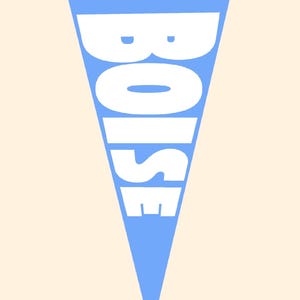 Boise Flag - Printable Design, Minimalist Decor, Dorm Decor, College ...