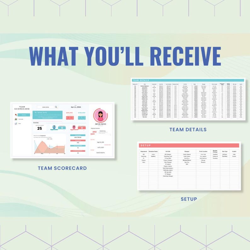 Team Scorecard Excel & Google Sheets: Employee KPI Dashboard and ...