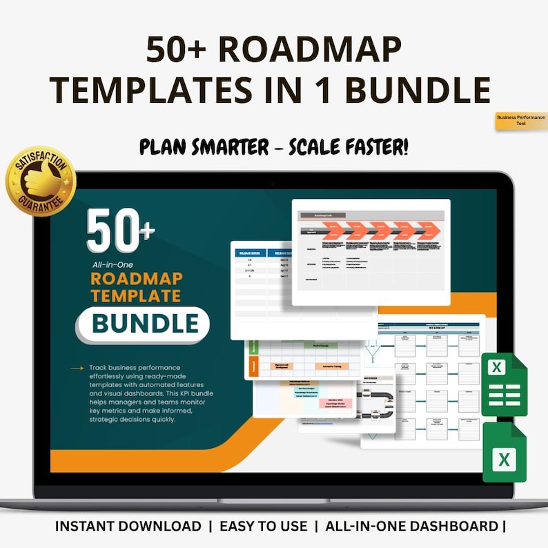 Ultimate Business Planning Bundle Excel & Google Sheets: 50+ Project ...