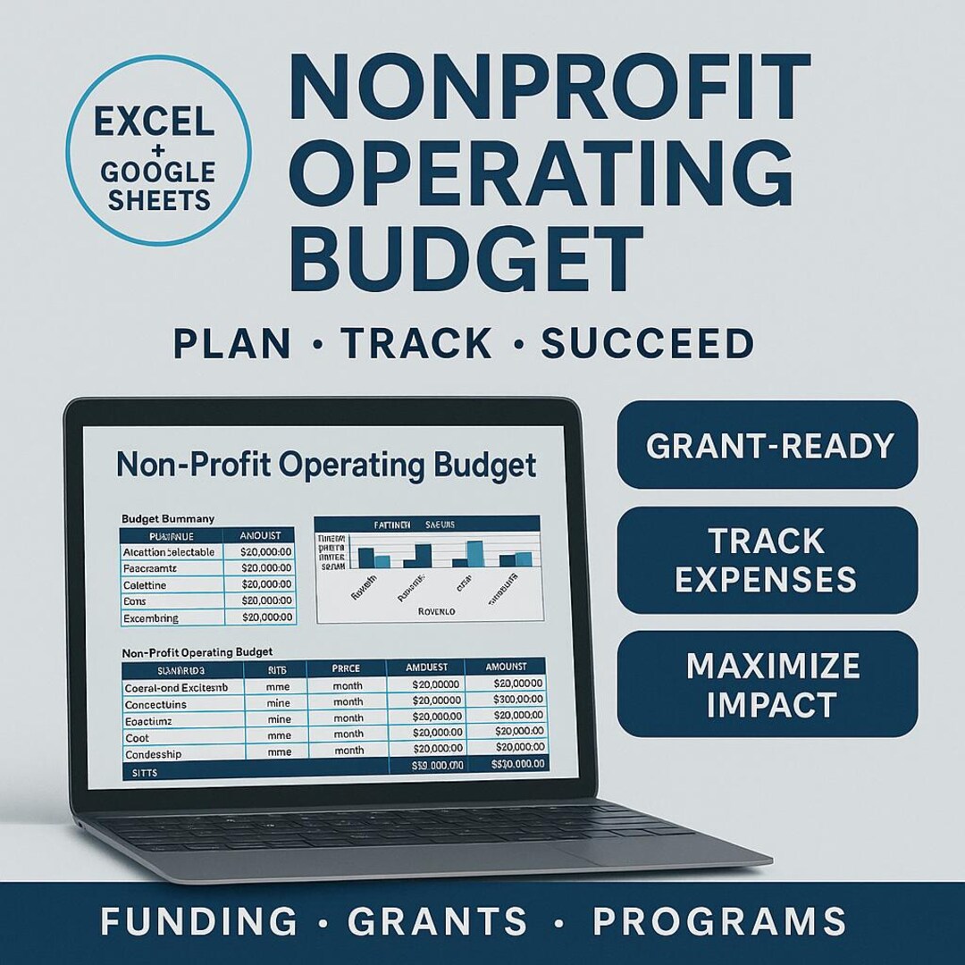 Nonprofit Operating Budget Template Excel & Google Sheets | Annual ...
