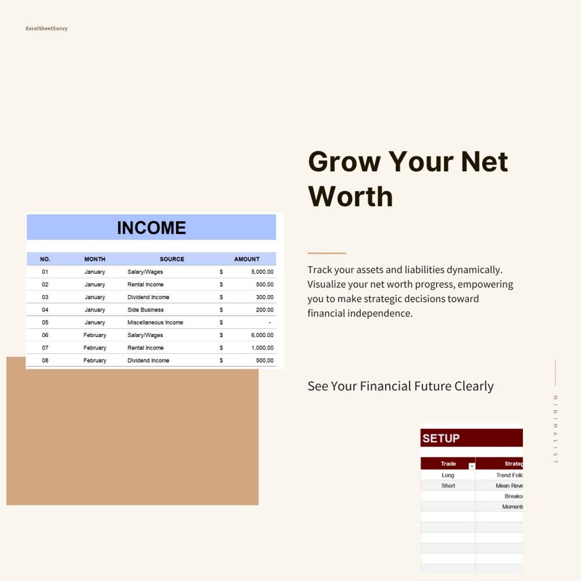 Wealth Dashboard Excel Template | Personal Finance Tracker | Budget ...