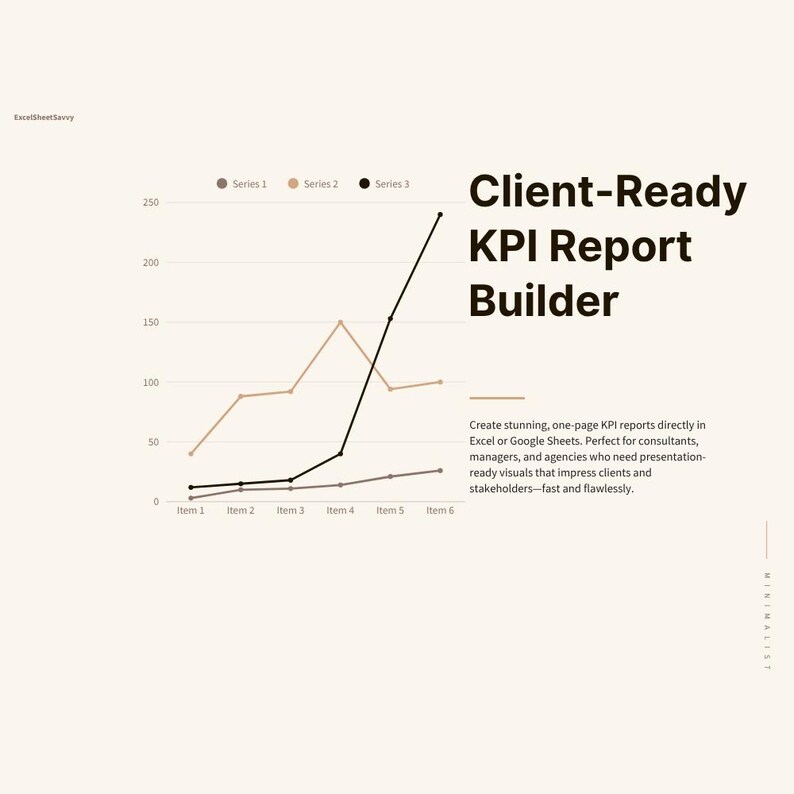 KPI Report Template: Excel & Google Sheets Dashboard for Business ...