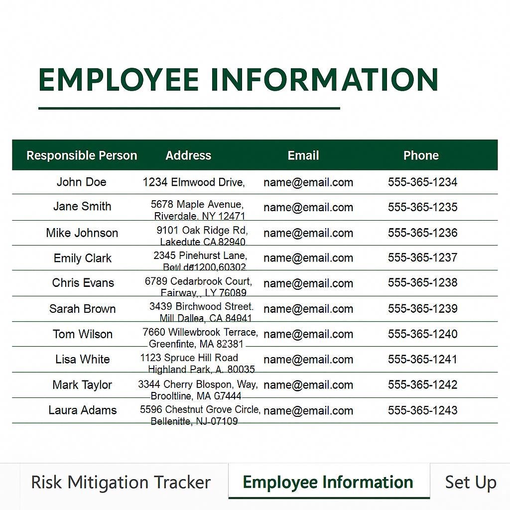 Risk Mitigation Tracker Template Excel & Google Sheets | Project Risk ...