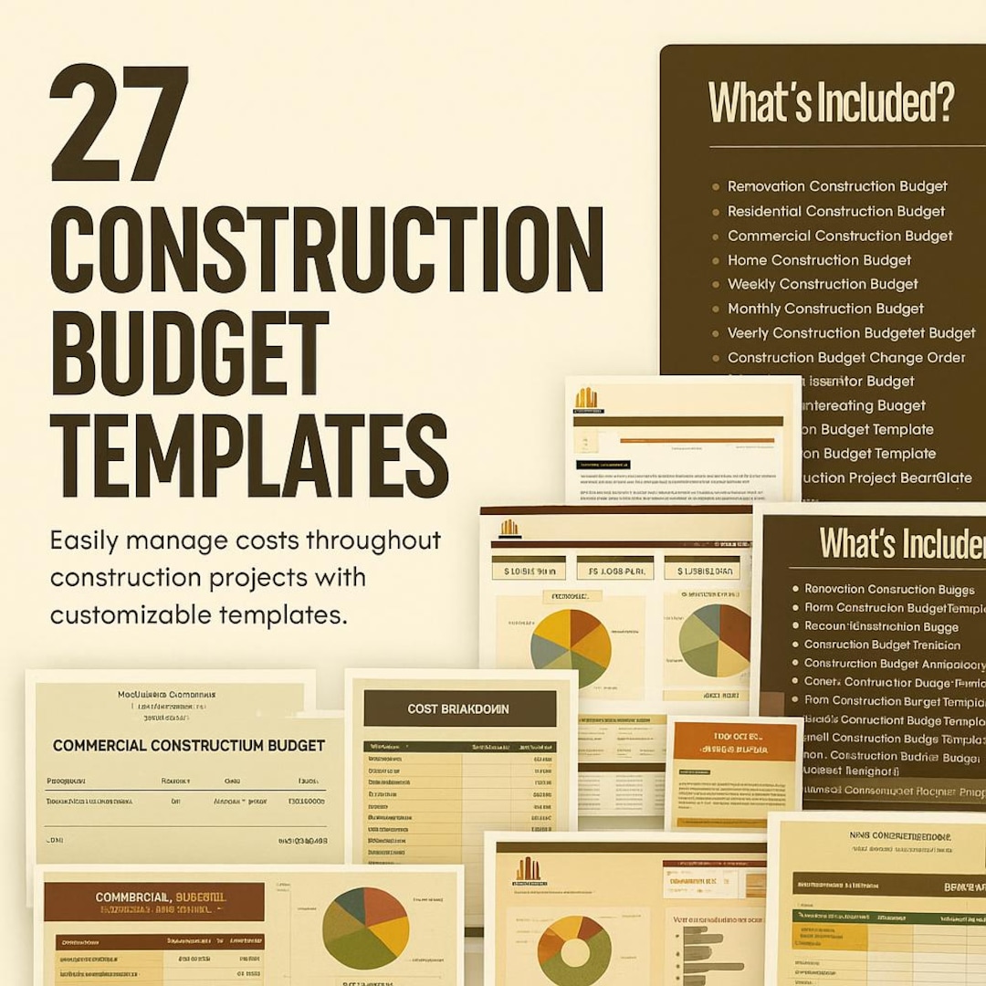 25+ Construction Budget Template Bundle: Simplify Projects, Manage ...