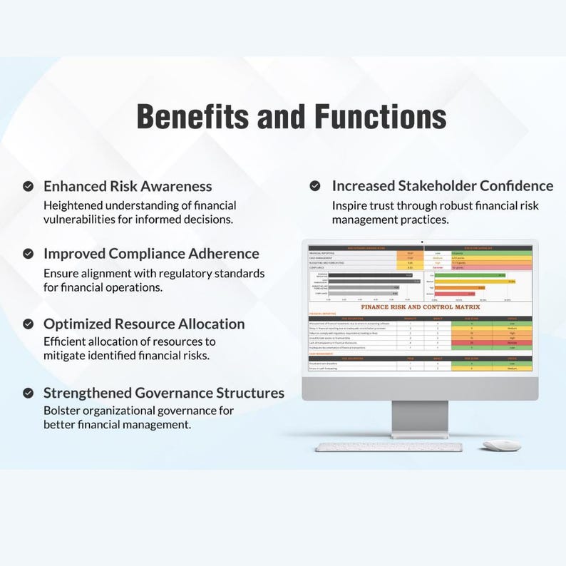 Risk & Control Matrix Template Excel and Google Sheets | Finance ...