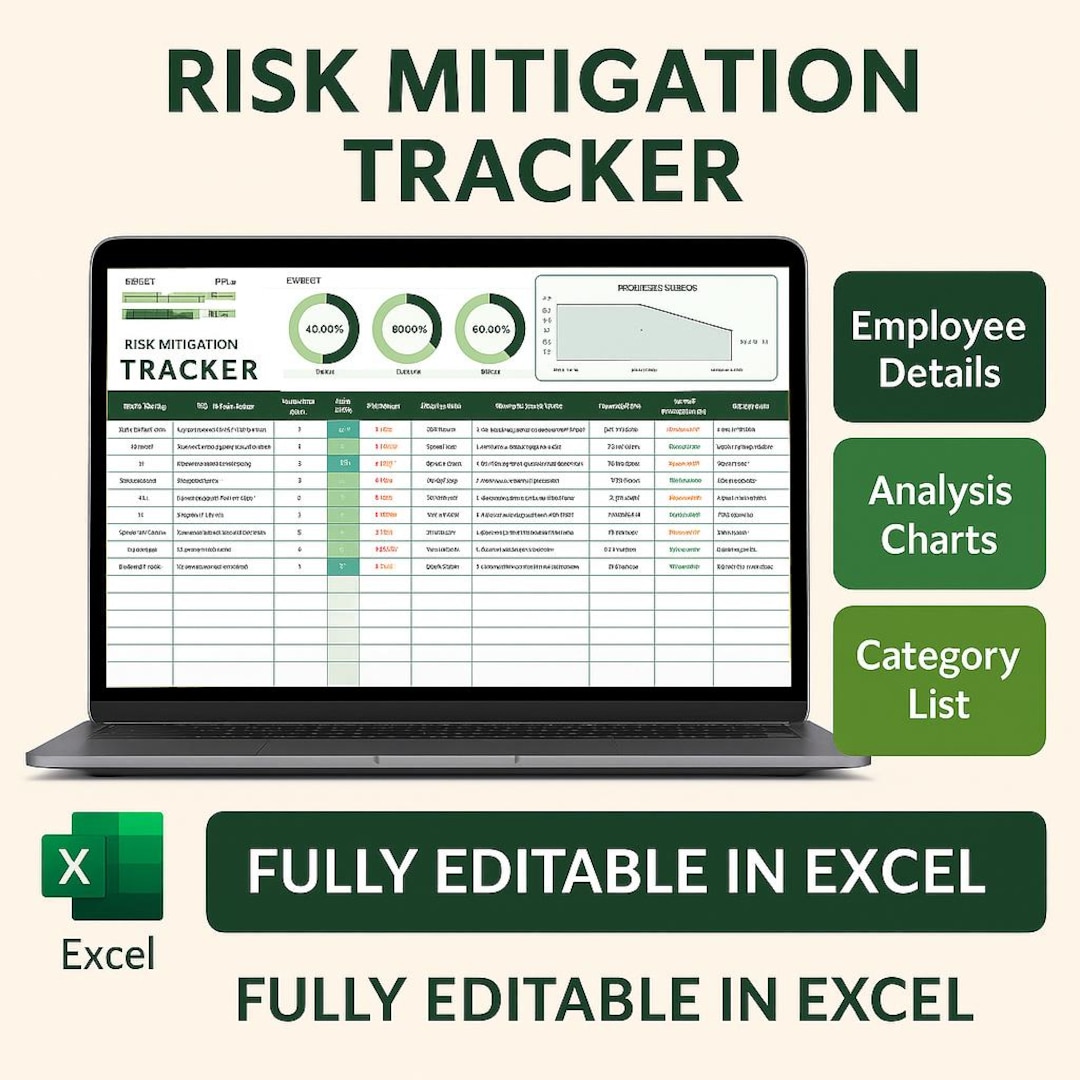 Risk Mitigation Tracker Template Excel & Google Sheets | Project Risk ...