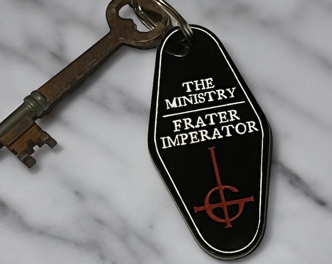 Frater Imperator, Ghost Band Inspired, Vintage Hotel Motel Keychain - Etsy
