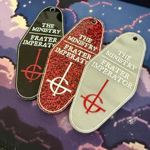 Frater Imperator, Ghost Band Inspired, Vintage Hotel Motel Keychain - Etsy