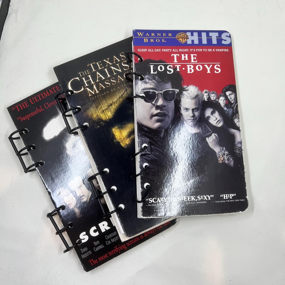 Upcycled VHS Slipcover Notebook, Retro Movie Notebook, Refillable A6 ...