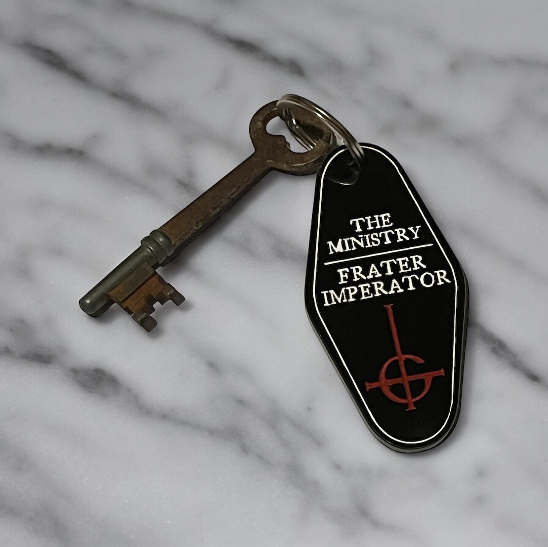 Frater Imperator, Ghost Band Inspired, Vintage Hotel Motel Keychain - Etsy
