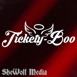 Tickety-boo Good Omens Inspired Vinyl Sticker Decal - Etsy