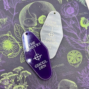 Nameless Ghoul, Ghost Band Inspired, Vintage Hotel Motel Keychain - Etsy